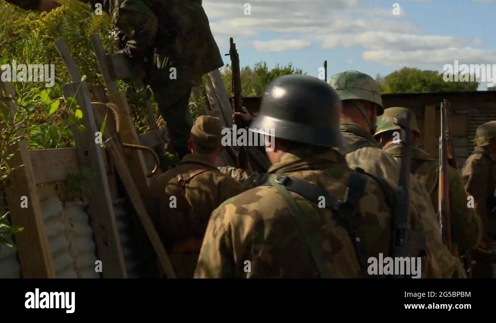 German soldiers in trench bunker Stock Videos & Footage - HD and 4K ...