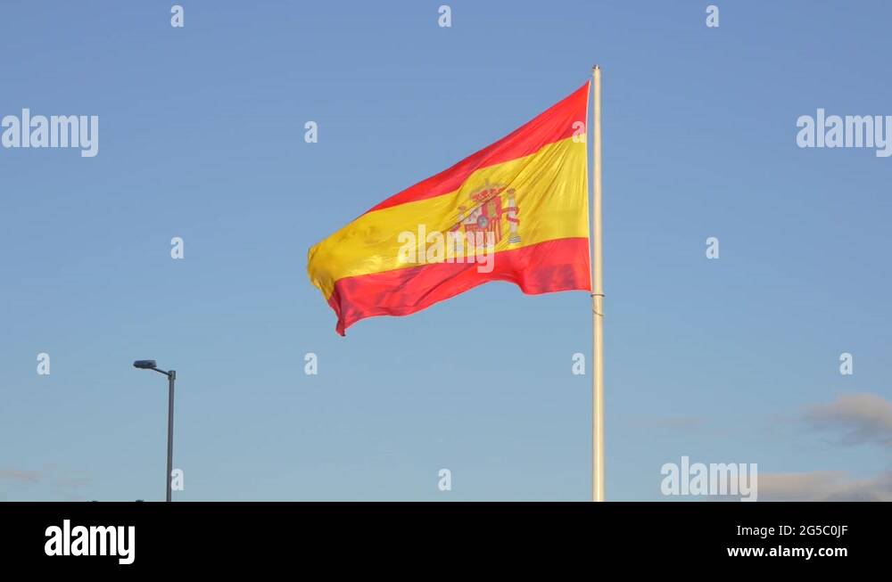 Spanish flag waving Stock Videos & Footage - HD and 4K Video Clips - Alamy