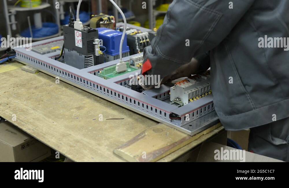 Electrician wiring control box Stock Videos & Footage - HD and 4K Video ...
