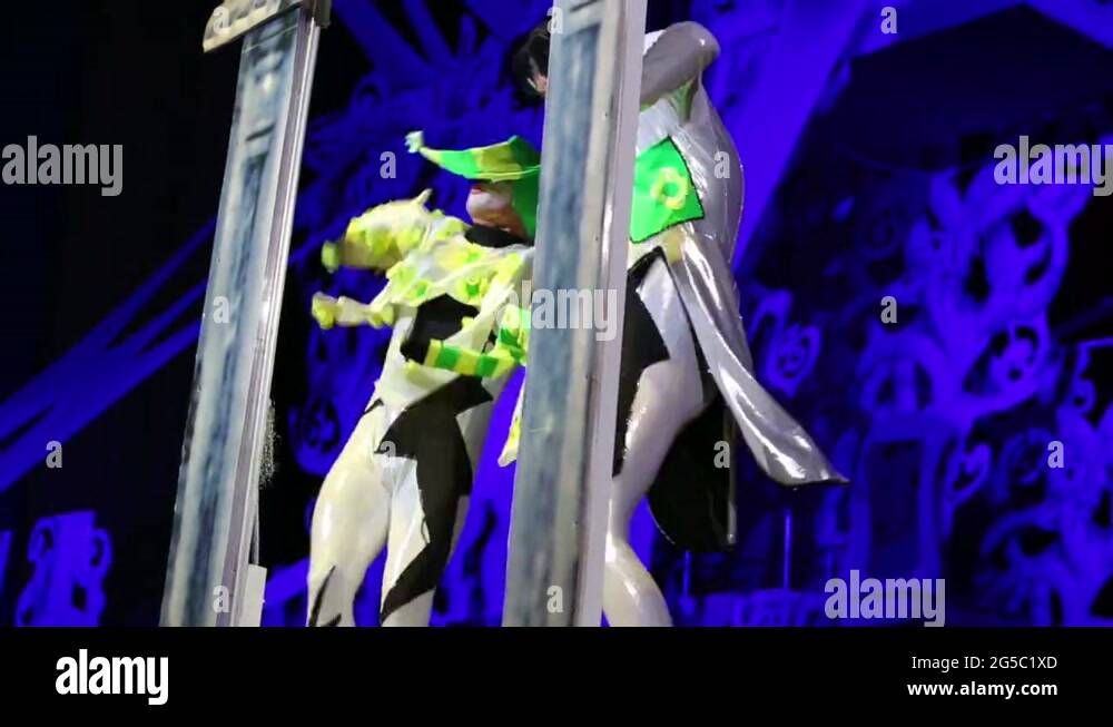 Actors on stage at Swimming Pool of Sports complex Stock Video Footage ...