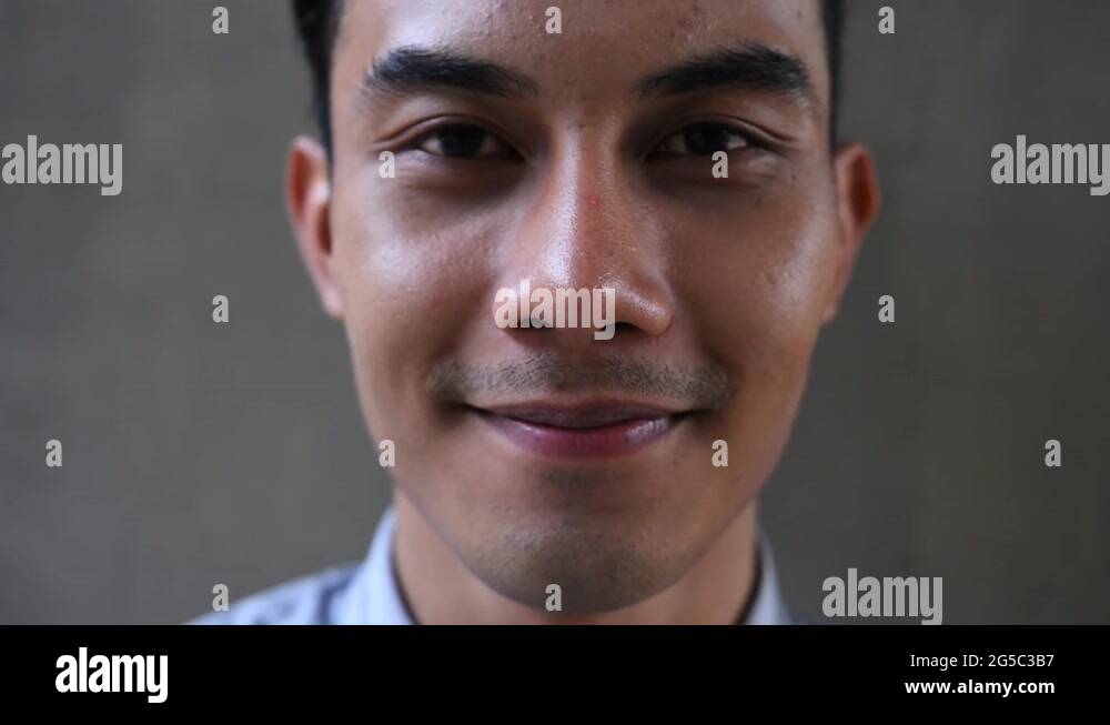 Man face front view smile young Stock Videos & Footage - HD and 4K ...
