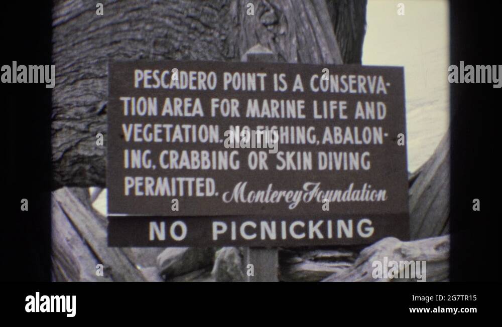 CENTRAL COAST CALIFORNIA USA-1973: Warning Sign For Forbidden ...