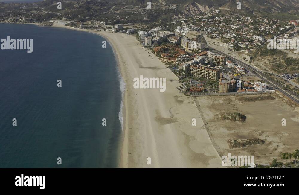EAST CAPE BCS MEXICO-2019: An Aerial View Of An Empty Oceanside Beach ...
