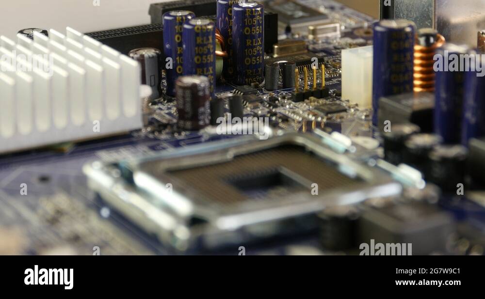 4k computer main board,assembly circuit Stock Video Footage - Alamy
