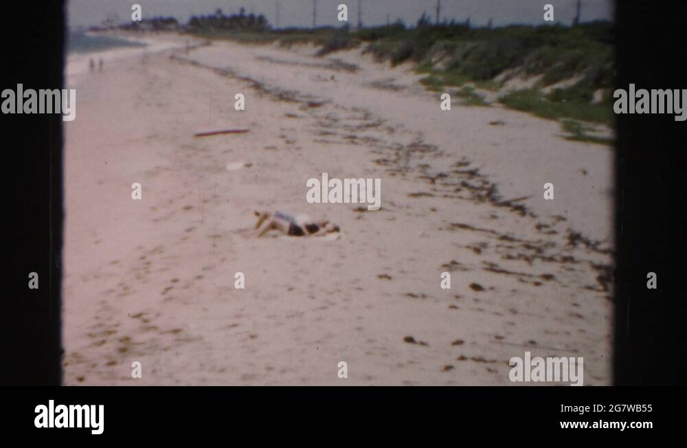 DADE COUNTY FLORIDA-1955: The People Was Lying On The Beach For Observe ...