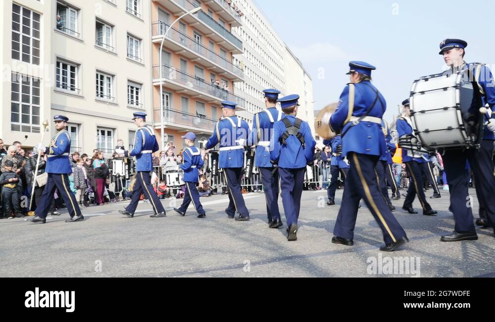 Marching band street spring carnival Stock Videos & Footage - HD and 4K ...
