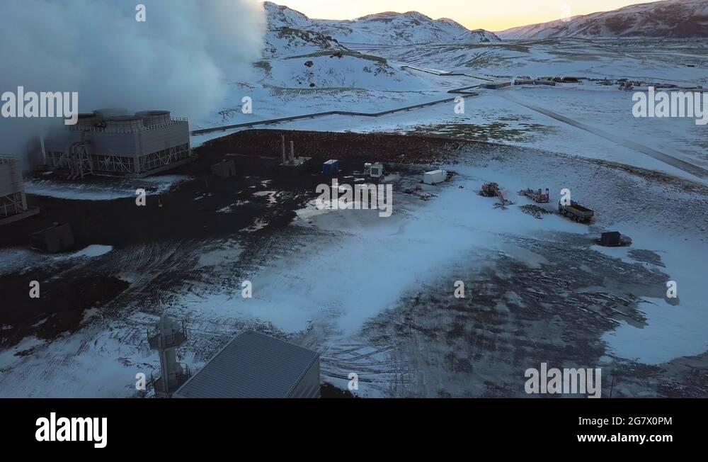 Climeworks Carbfix direct air capture CO2 removal unit at Iceland power ...