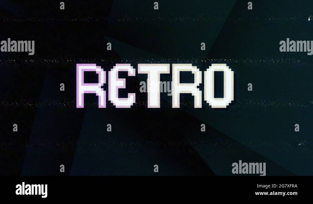 retro vhs vintage style vj loop Stock Video Footage - Alamy