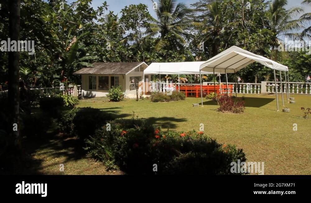 Funeral Grounds on the Micronesian island of Pohnpei Stock Video ...
