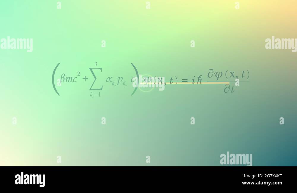 Mathematical equation background, Dirac equation Stock Video Footage ...