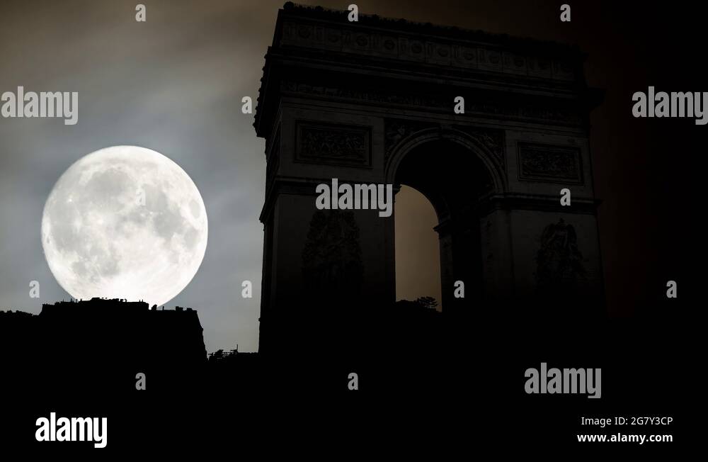 France paris night arch Stock Videos & Footage - HD and 4K Video Clips ...