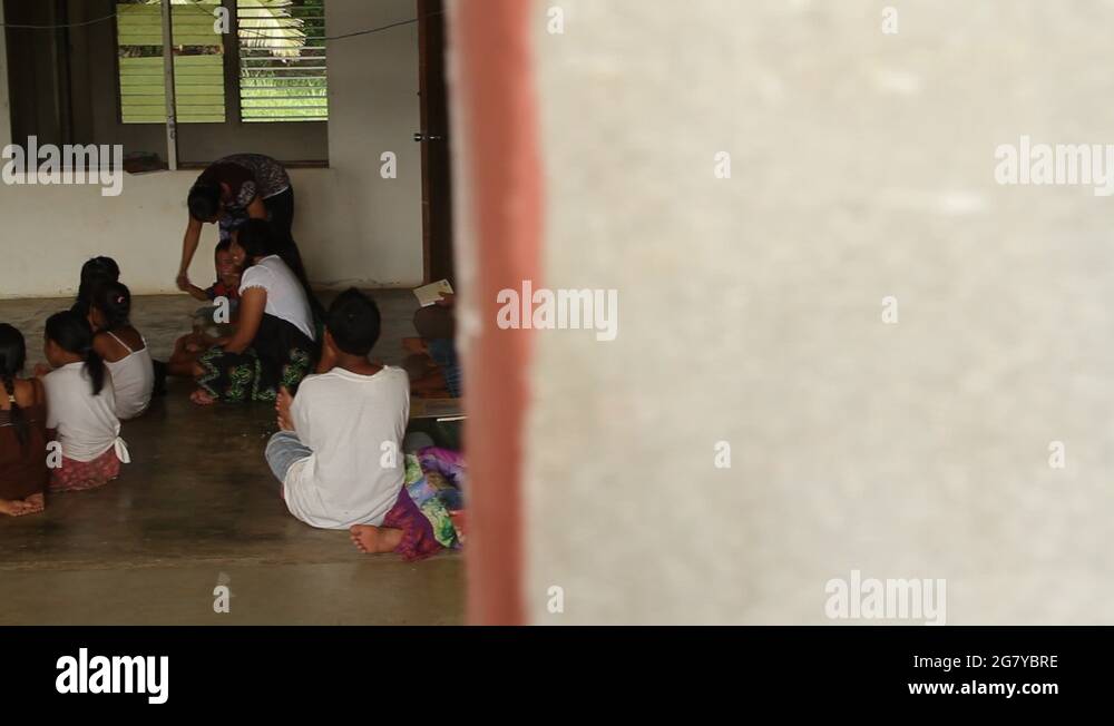 Kids in Class on the Micronesian island of Pohnpei Stock Video Footage ...