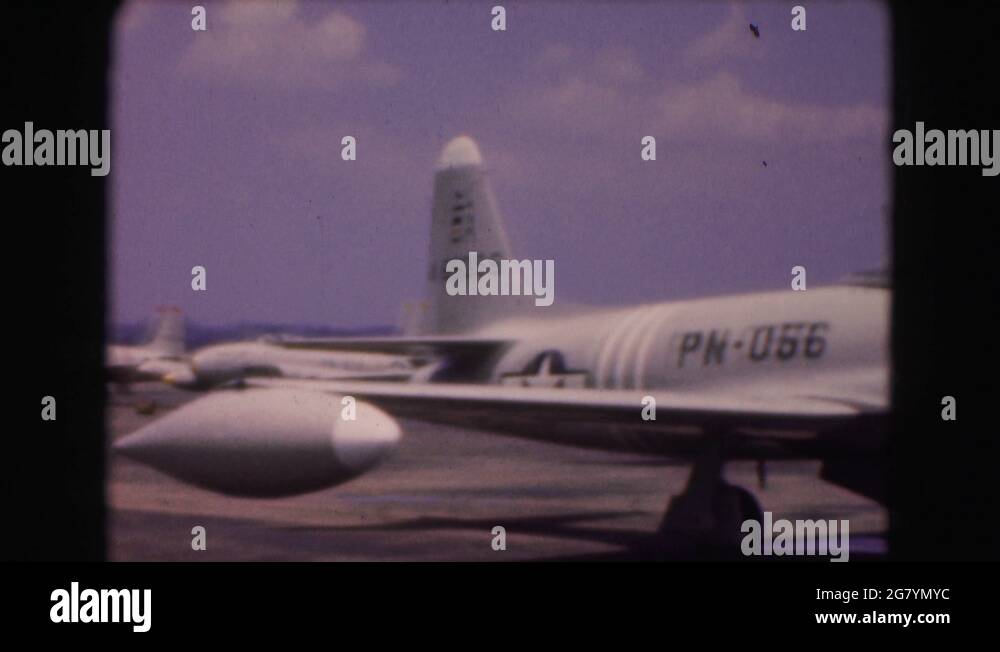 WASHINGTON DC-1975: A View Of Many Airplanes Are Standing On The ...
