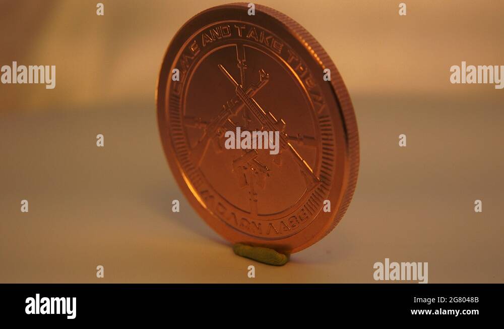 Watch This Amazing Bronze Penny Spin On This Table Forever Stock Video ...