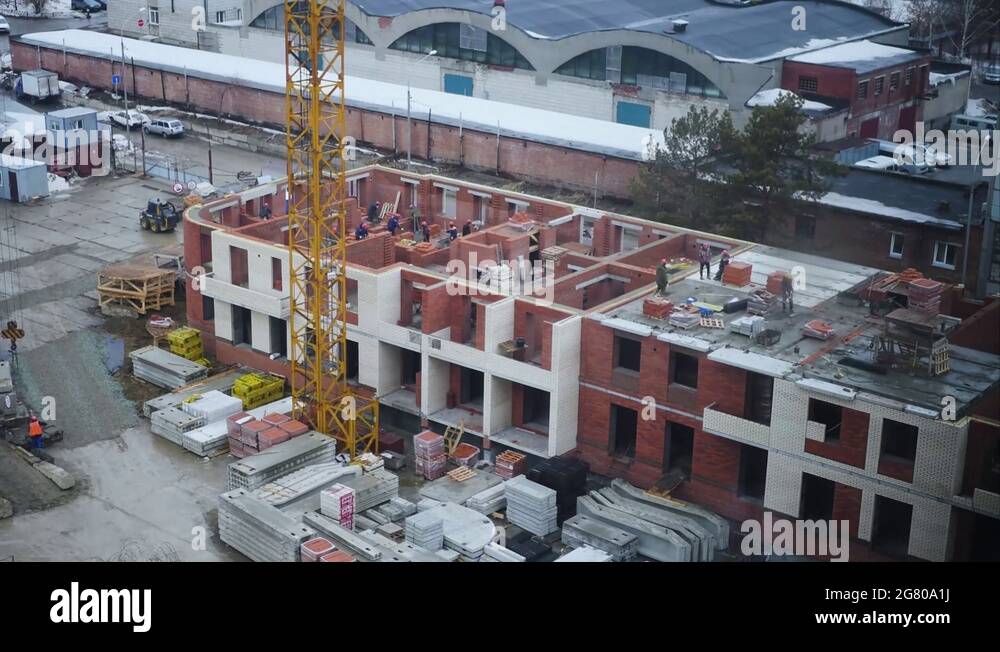 Modern residential building made of brick Stock Videos & Footage - HD ...