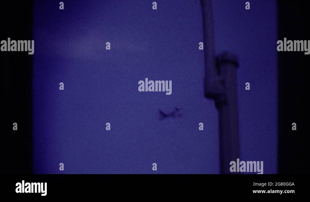 ROCKAWAY BEACH NEW YORK USA-1967: Airplane Flying Then Flash To A Woman ...