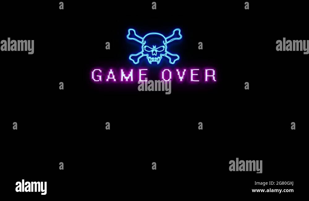 Game over neon Stock Videos & Footage - HD and 4K Video Clips - Alamy