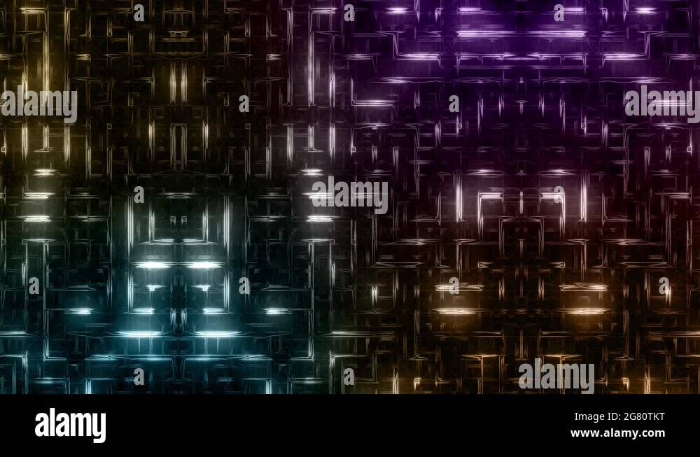 LED screen technology background with moving stripes and flickering ...