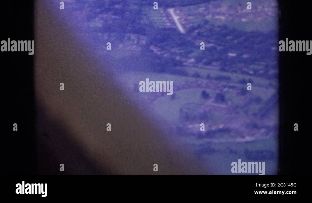 LONDON ENGLAND-1963: Aerial View Of A Green City With Many Trees And ...