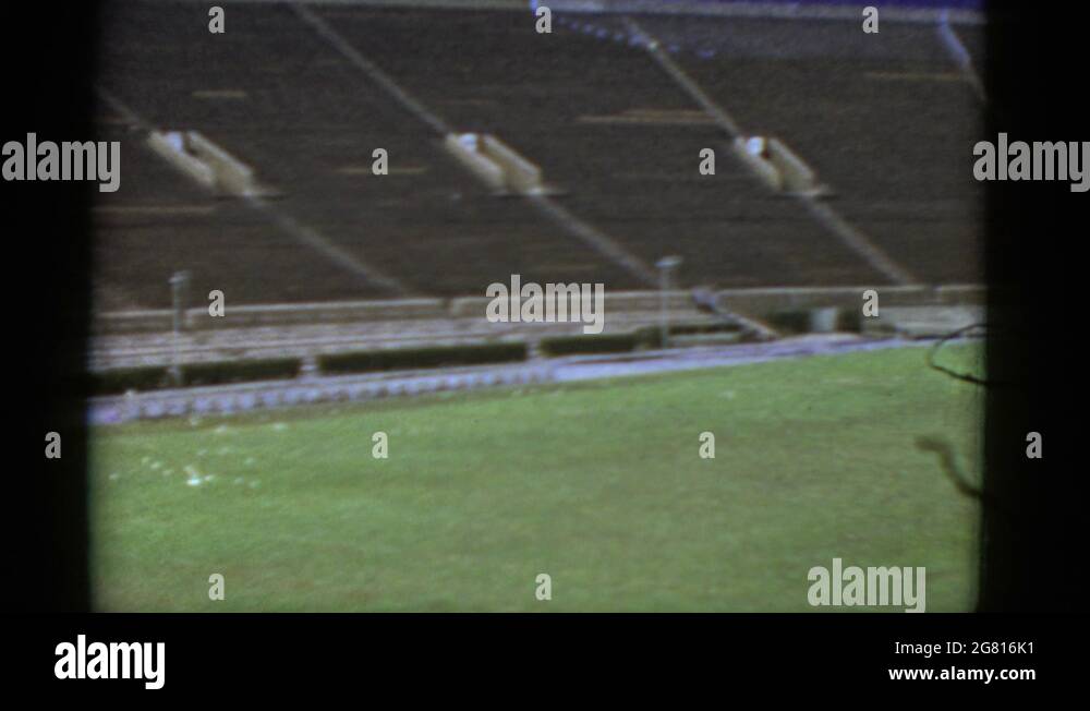 CALIFORNIA USA-1952: Massive Empty Football Stadium As Seen From High ...
