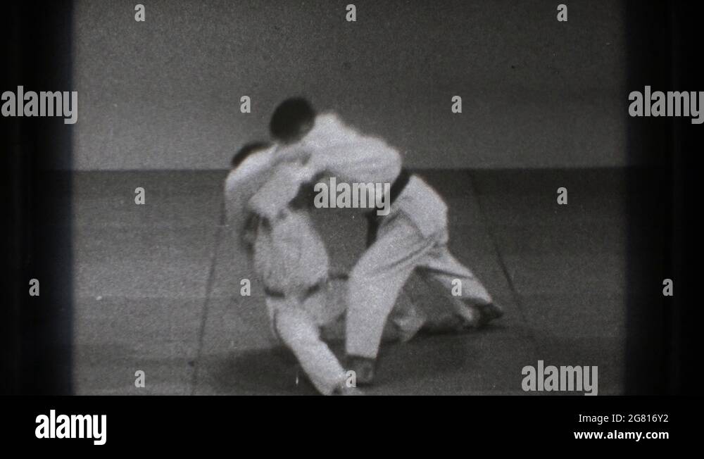 TOKYO JAPAN-1971: Slow-Motion Martial Arts Combat Between Two Men In ...