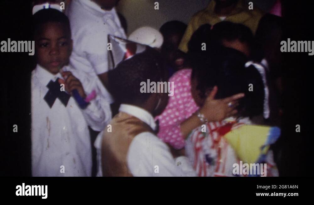 BRONX NEW YORK USA-1975: Many Kids Are Celebrating The Birthday Party ...
