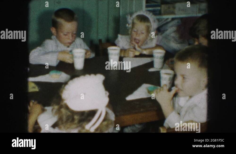 KANSAS CITY MISSOURI-1959: Gathering Of Children Eating And Drinking ...