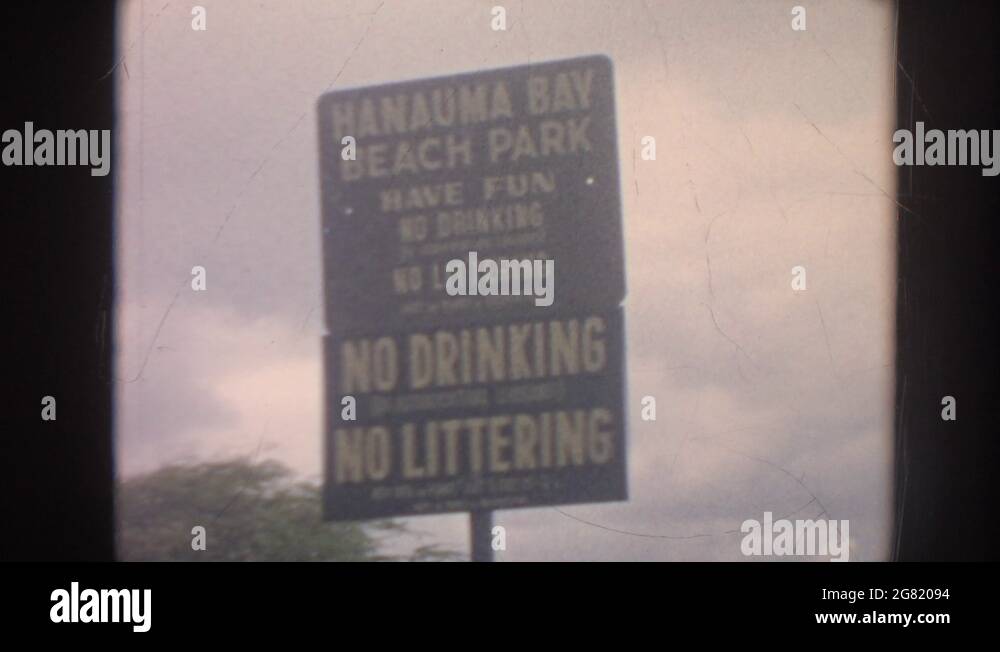 HAWAII USA-1961: Rough Seas With A Very Important Warning Sign For The ...