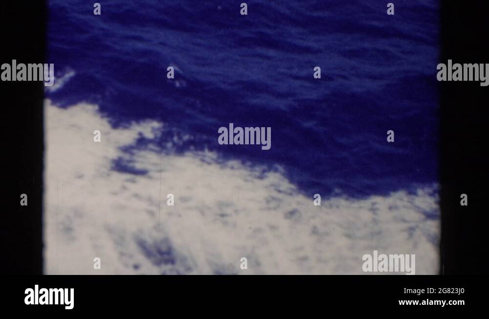 FLORIDA USA-1975: The Sea Fast And Slow Waves In The Surrounding Line ...