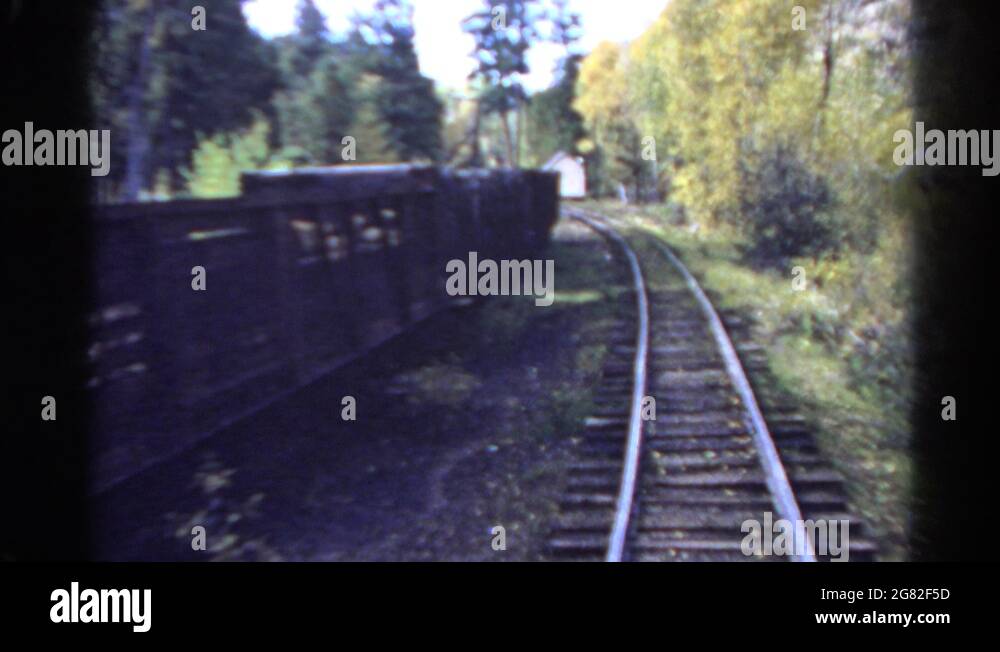 COLORADO USA-1967: Train Rail Tree Railway Engine Locomotive Forest ...