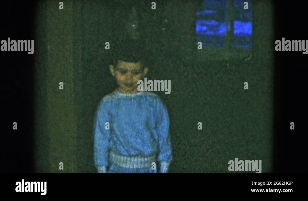 CLEVELAND OHIO-1951: A Little Boy Smile The Face With Photo Shoot Stock ...