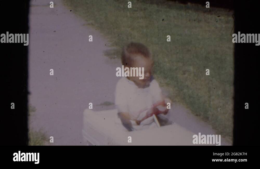 LINCOLN NEBRASKA-1968: Vintage Film Of Children Playing In Toy Car ...