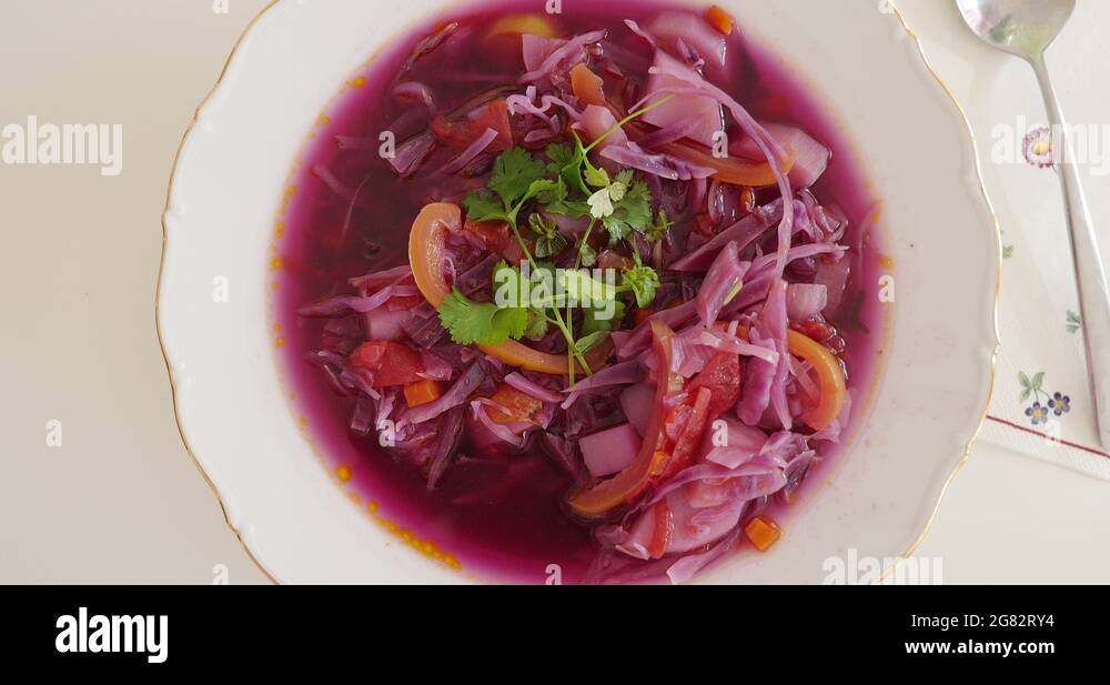 Beetroot soup broth Stock Videos & Footage - HD and 4K Video Clips - Alamy