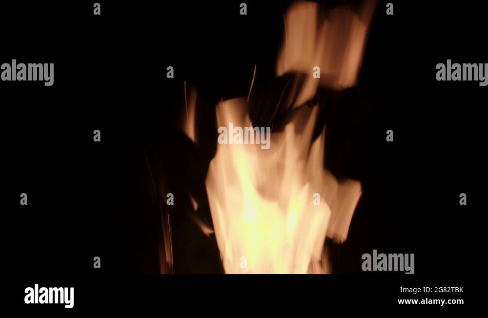 Flames against black background suitable Stock Videos & Footage - HD ...