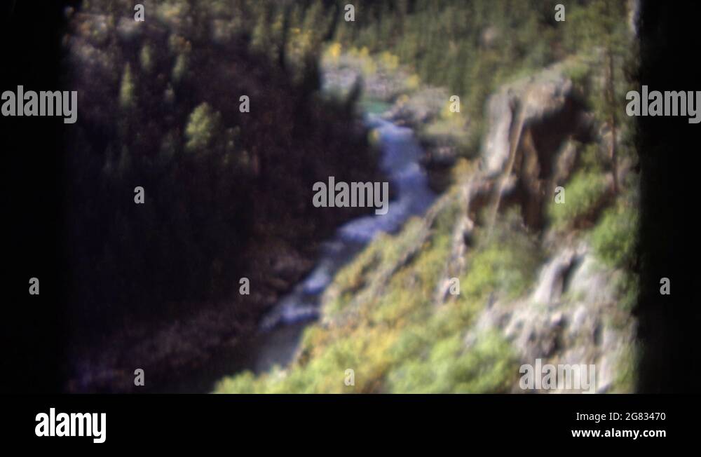 COLORADO USA-1967: Flowing Water Between Two Beautiful Mountain Ranges ...