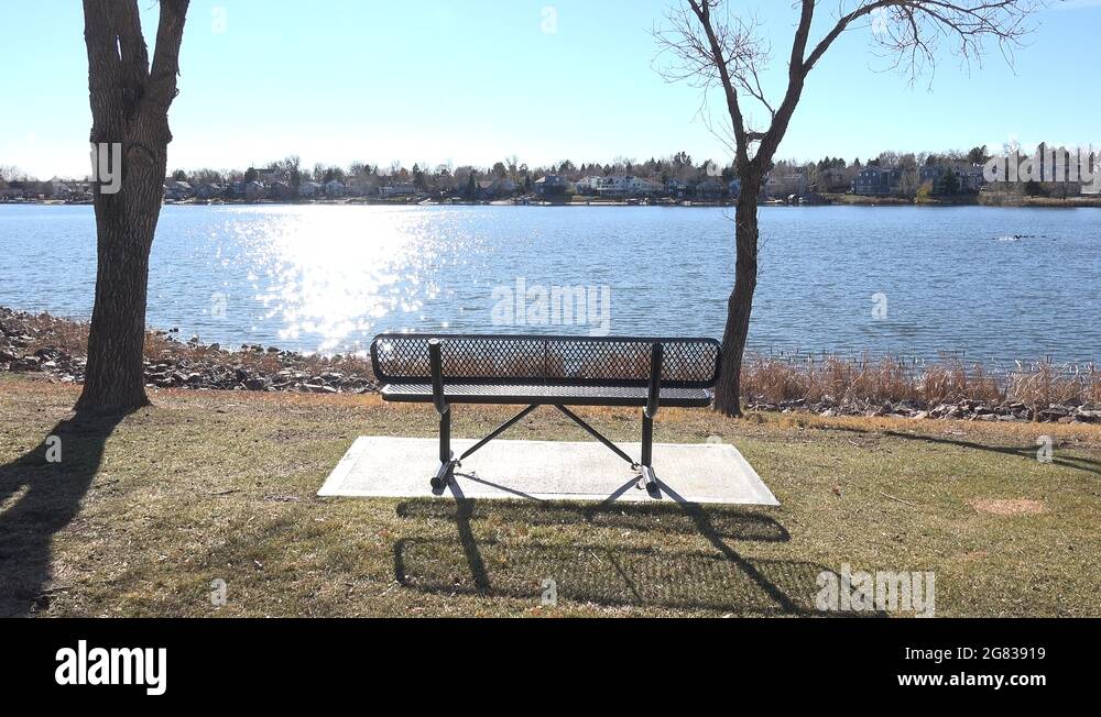 Empty park bench facing lake Stock Videos & Footage - HD and 4K Video ...