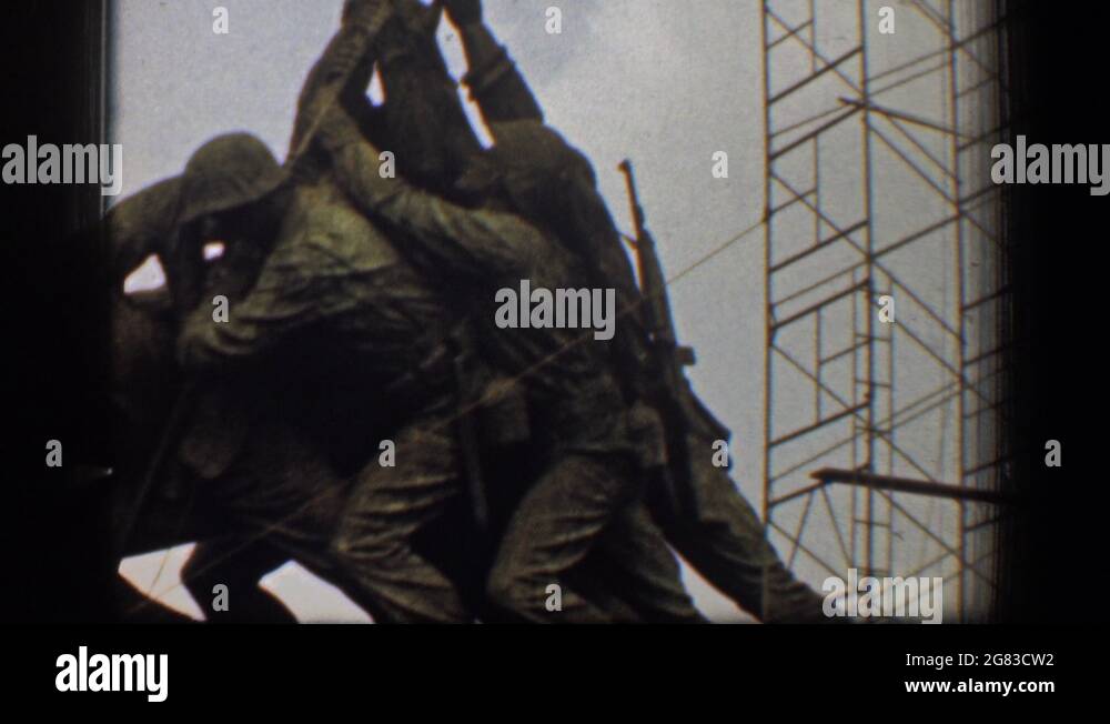 WASHINGTON DC-1961: A Great Statue Of Multiple Soldiers With Guns With ...