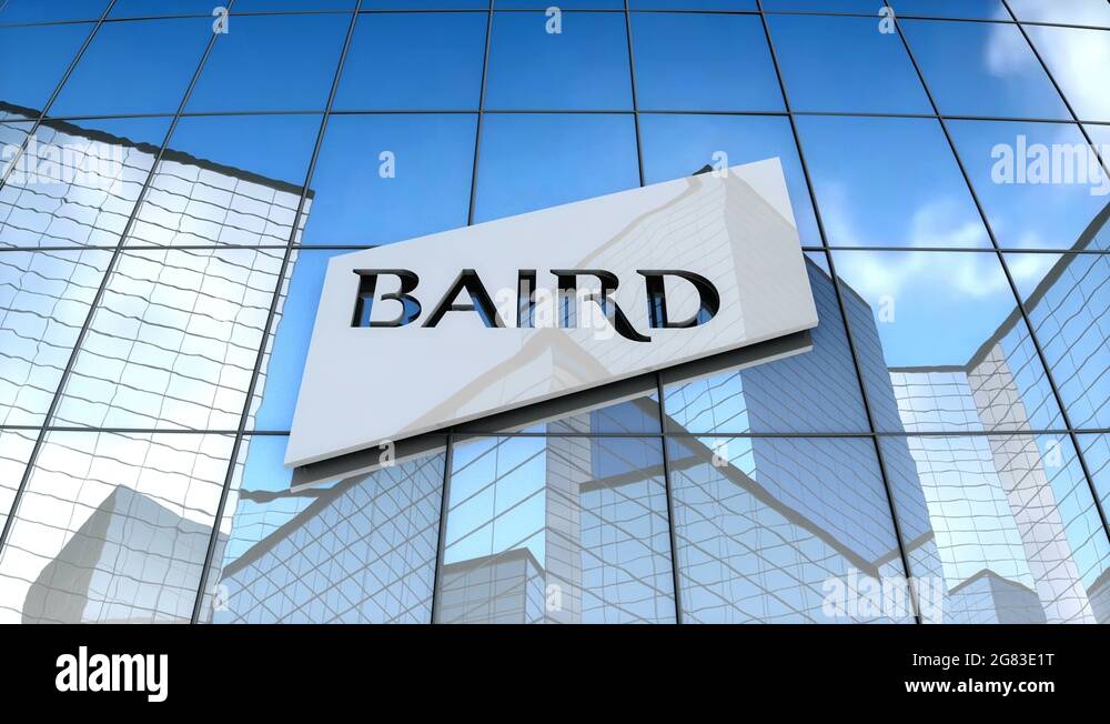 Editorial, Robert W. Baird & Co. Incorporated logo on glass building ...