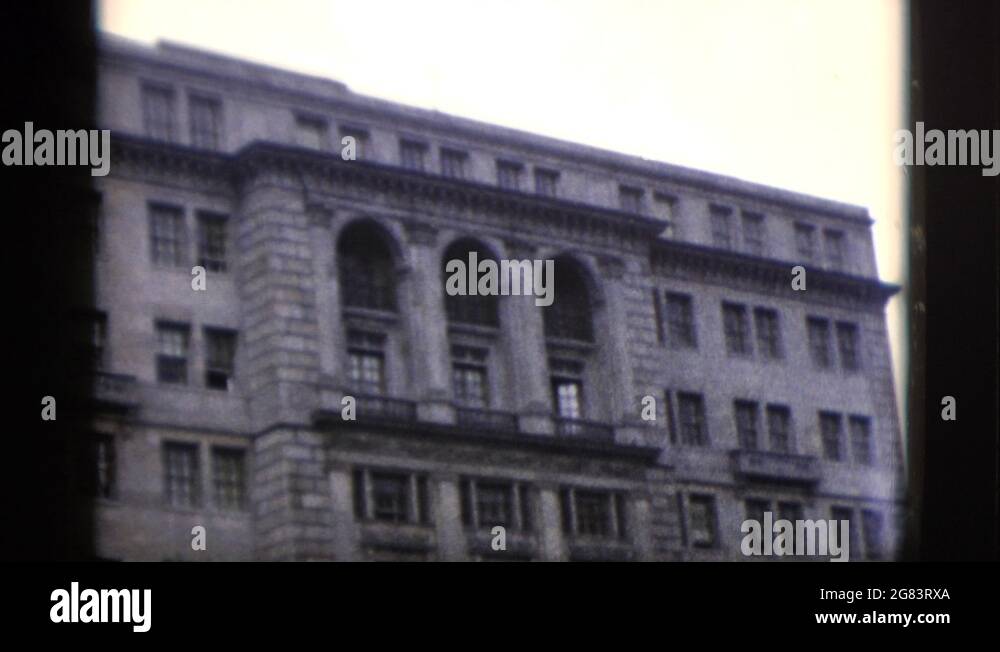 WASHINGTON DC USA-1952: Old Style Architecture In The Grey Four Story ...