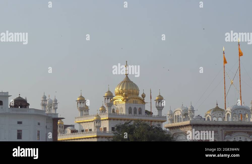 Many Religious Sikh People Qued in Line To Inside of Golden Temple in ...