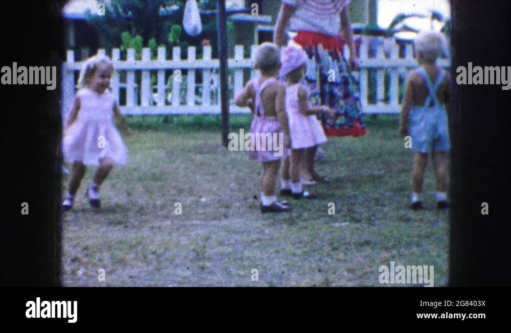 KANSAS CITY MISSOURI-1959: A Group Of Kids Playing Together On A Spring ...
