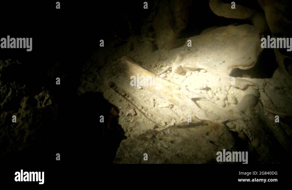 Ancient Human Remains Discovered in a Sea Cave in- PALAU Stock Video ...