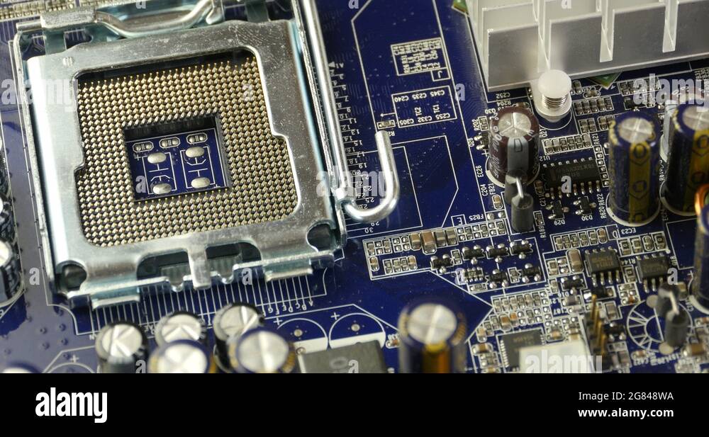 4k computer main board,assembly circuit Stock Video Footage - Alamy