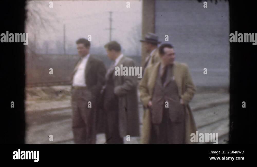 CLEVELAND OHIO USA-1939: Footage Shows Five Men In Long Tan Coats ...