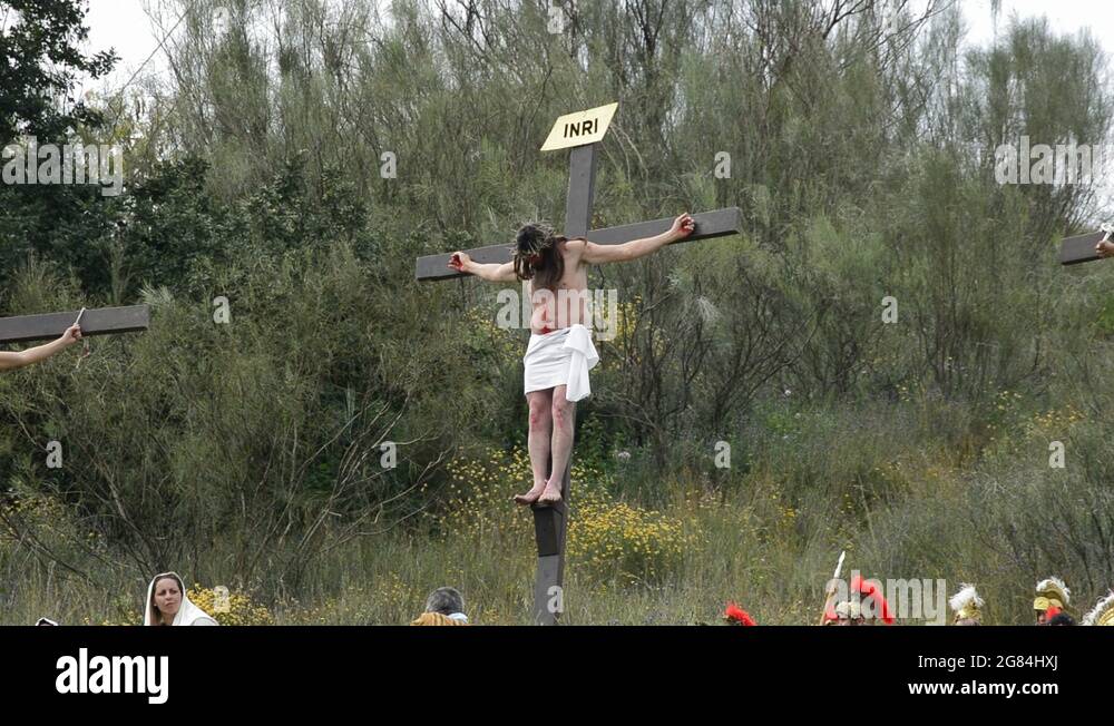 Christ crucified Stock Video Footage - Alamy