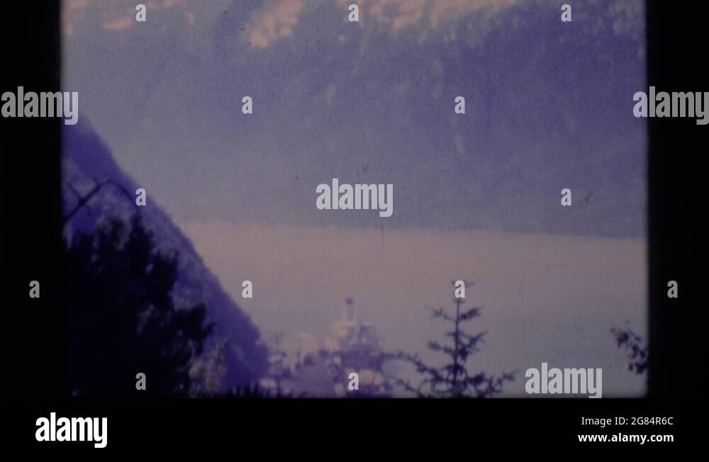 ALASKA USA-1977: Winter Wonderland Trail Nestled Among Trees And ...