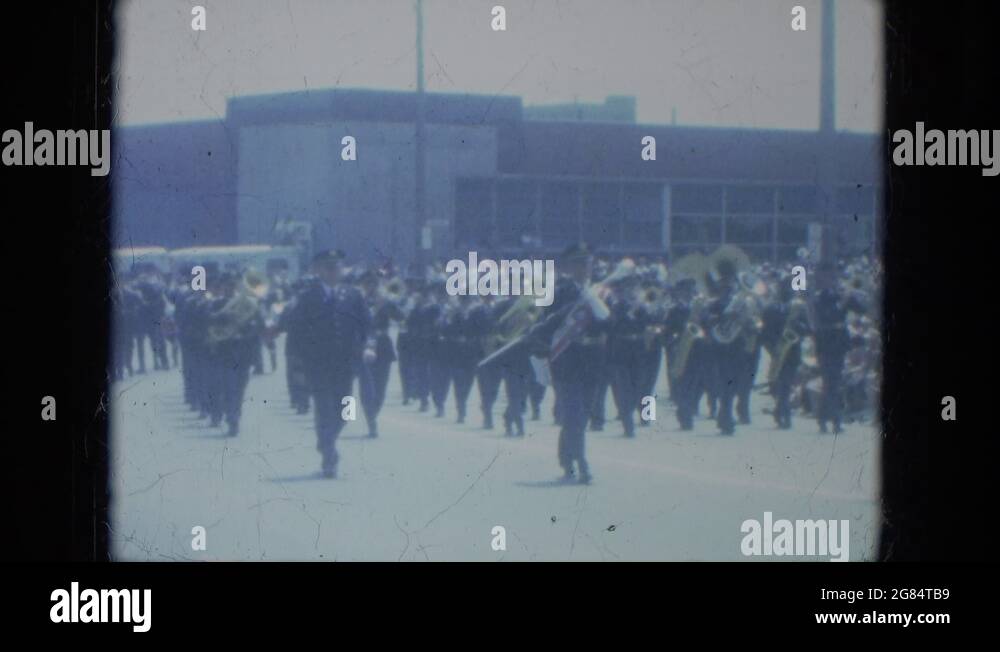 MILWAUKEE WISCONSIN-1966: Military Marching In A Parade Many People ...