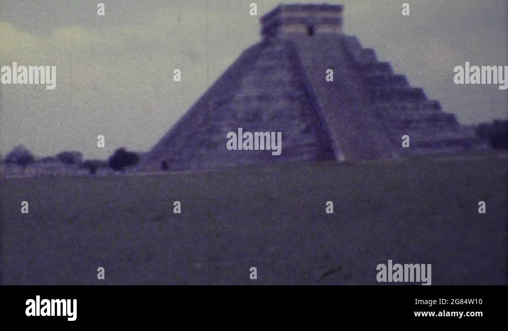 YUCATAN MEXICO-1973: Creepy Mysterious Bones Near Pyramid Stock Video ...