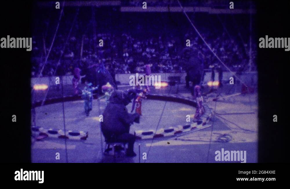 BOSTON USA-1974: Silent Short Vintage Film From Crowd View Of Circus ...