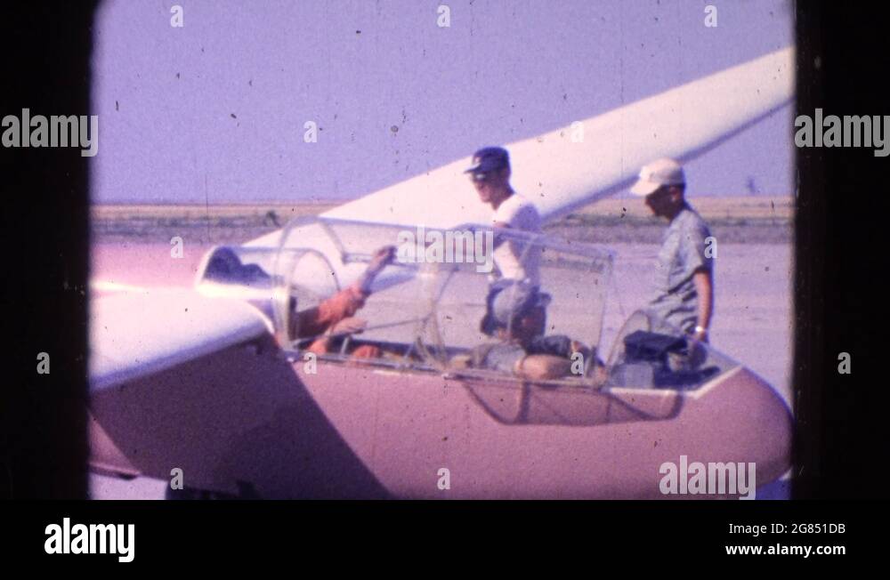 WASHINGTON DC-1964: Pilot Opens Canopy Of Glider On Runway; Flying ...